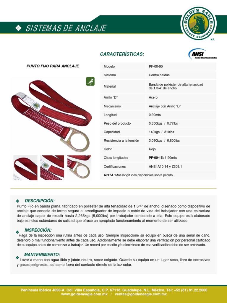 Punto Fijo - GOLDEN EAGLE PF-00-9 | PDF | Ingenieria Eléctrica | Bienes manufacturados