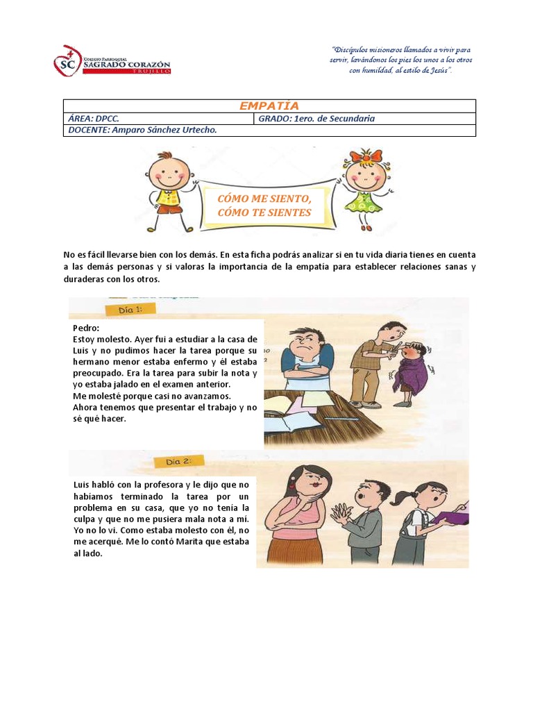 Como Me Siento Como Te Sientes | PDF | Empatía | Adultos