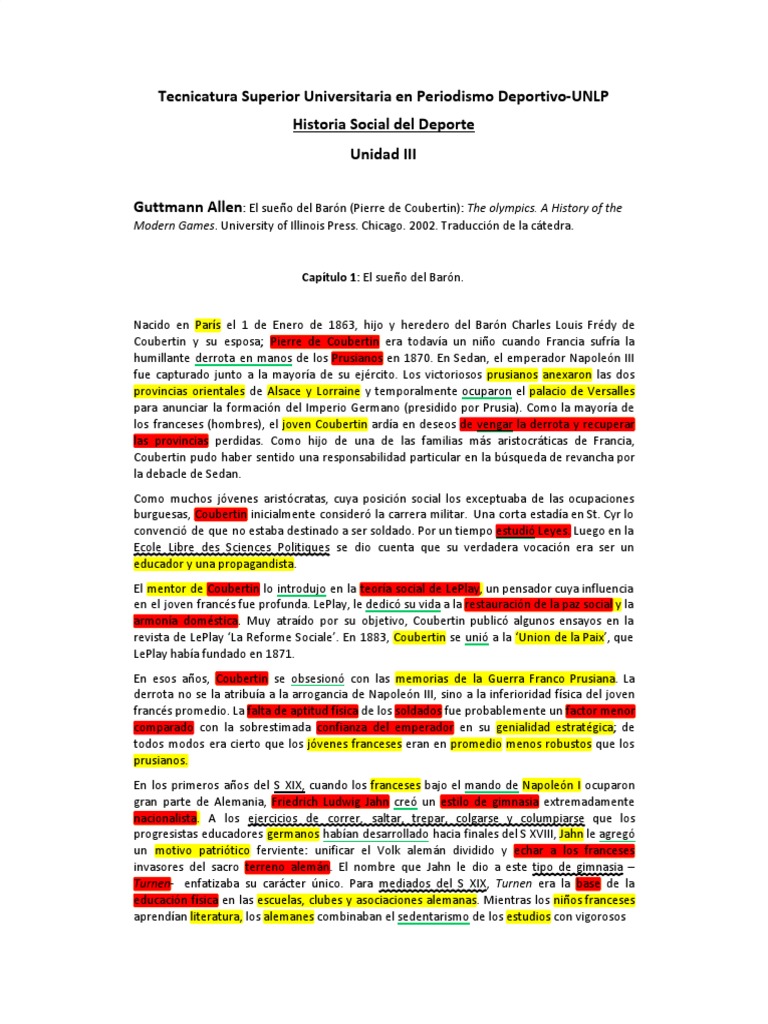Guttmann, Allen-The Olympics | PDF | Juegos olímpicos | Alemania