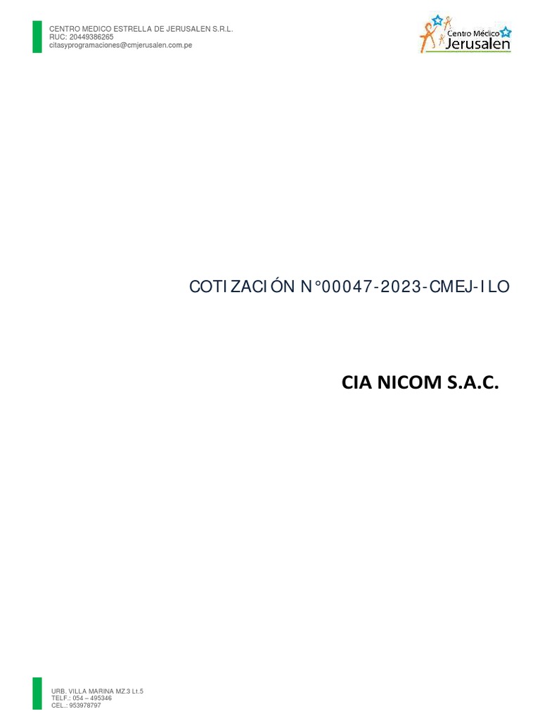Cia Nicom | PDF | Especialidades Medicas | Medicina CLINICA