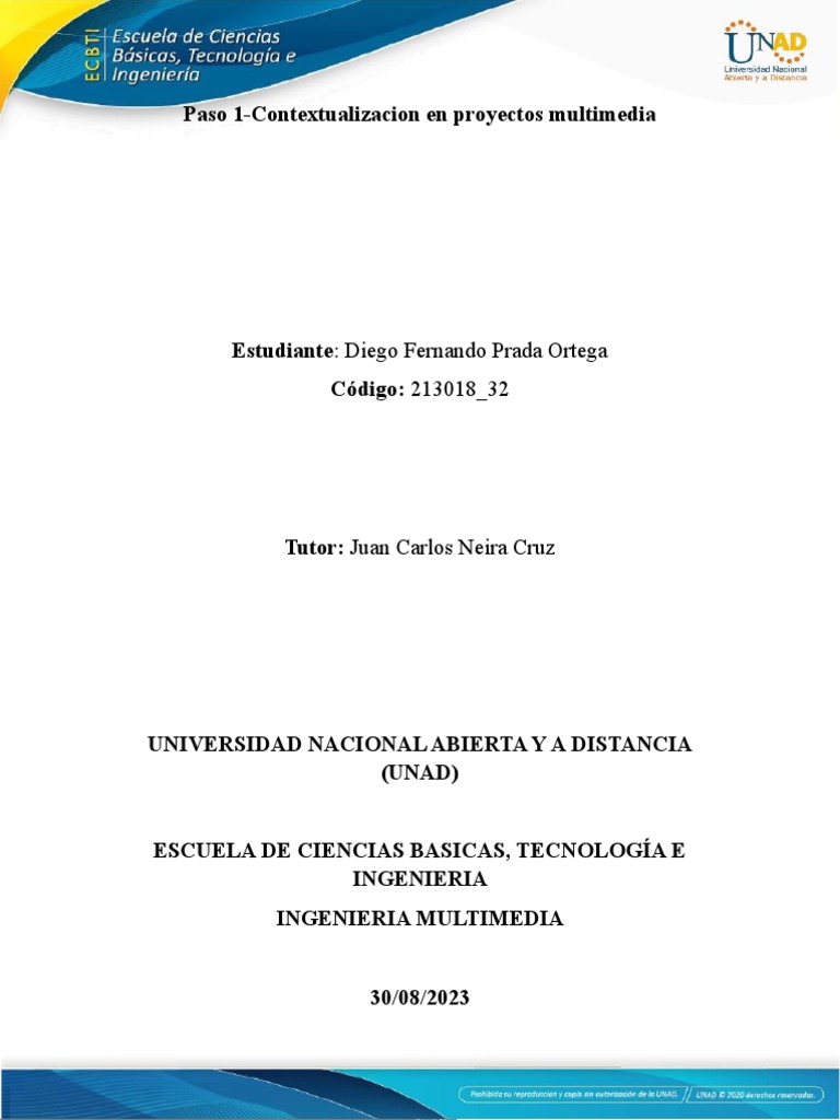 Unidad 1-Paso 1 - Contextualizacion en Proyectos Multimedia. | PDF | America latina | Science