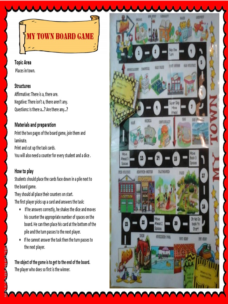 My Town Board Game Instructions | PDF