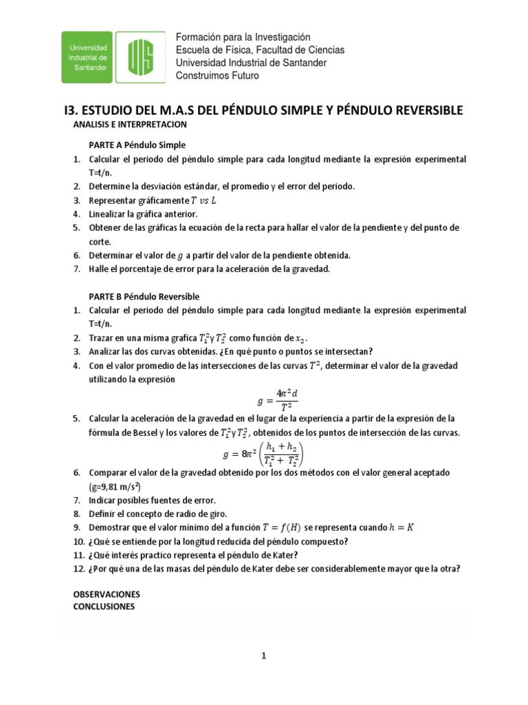 Pendulos | PDF | Péndulo | Matemáticas