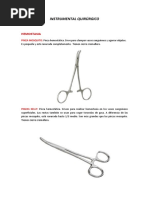 Instrumental Quirúrgico para Histerectomía | PDF | Abdomen | Cirugía