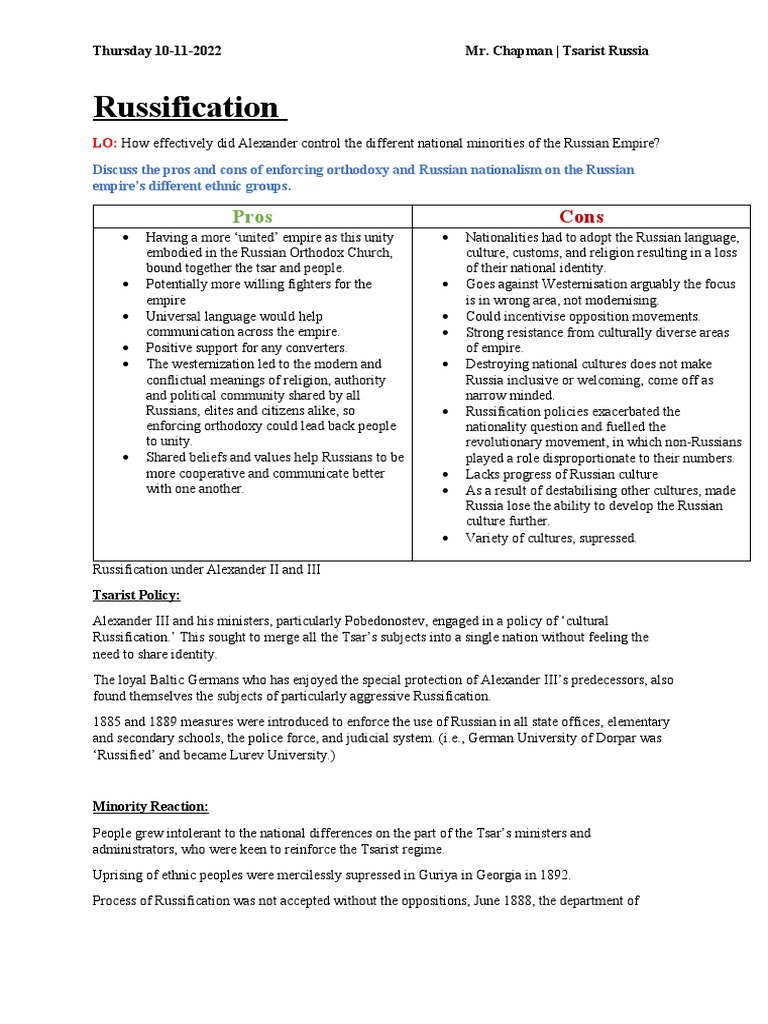 Russification 1500 | PDF | Russian Empire | Europe