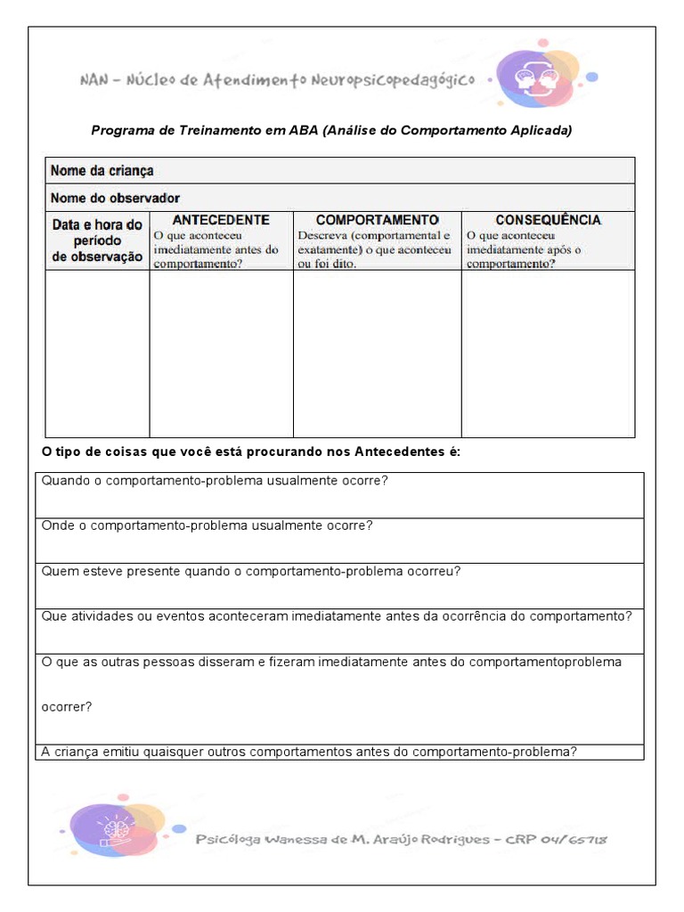 Programa de Treinamento em ABA | PDF