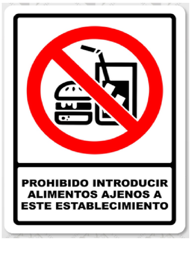 Prohibido Ingresar Bebidas | PDF