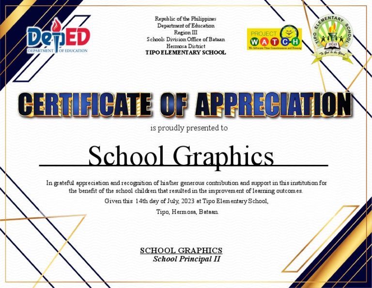 Certificate Of Participation Pdf