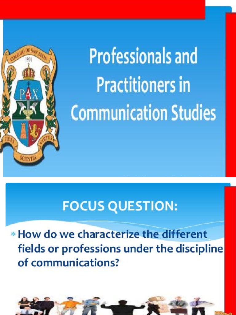 Professionals and Practitioners in Communication Studies | PDF