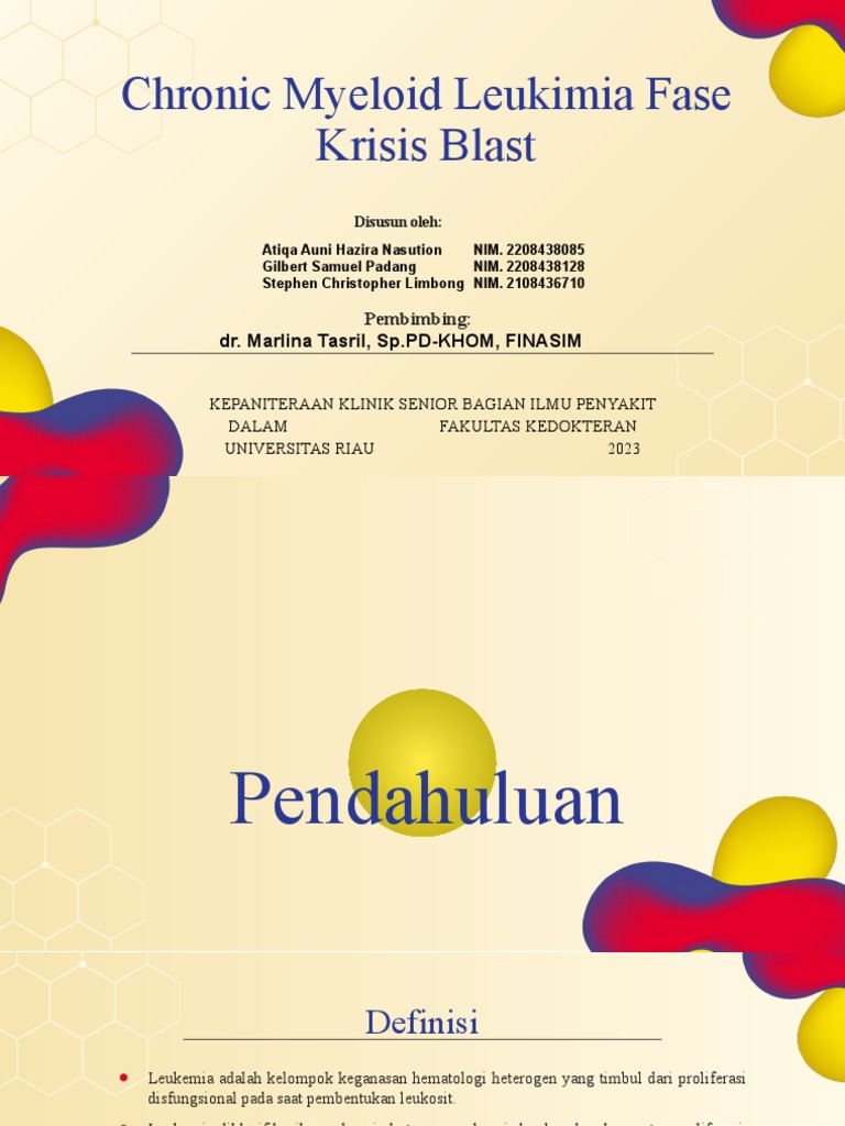 Chronic Myeloid Leukimia Fase Krisis Blast | PDF