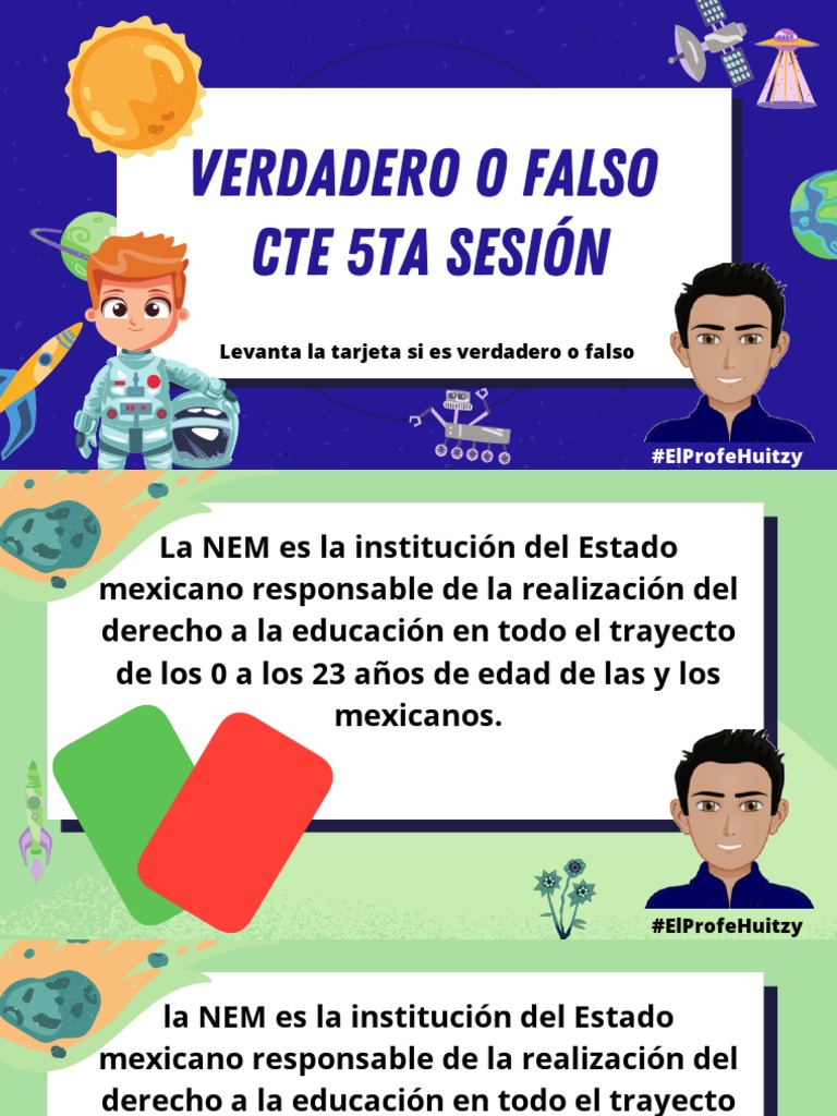 Verdadero o Falso 5ta Sesión | PDF | Ciencia cognitiva | Science