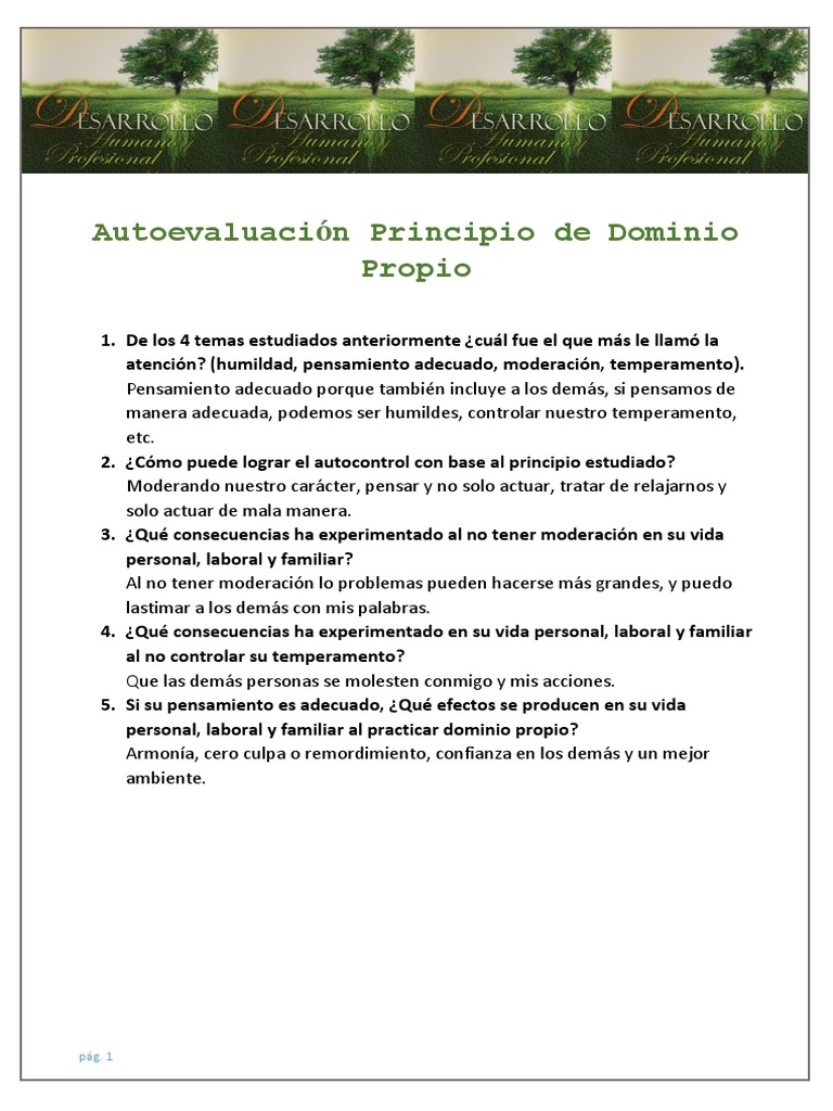 Consecuencias del Dominio Propio | PDF | Ciencia y matemáticas