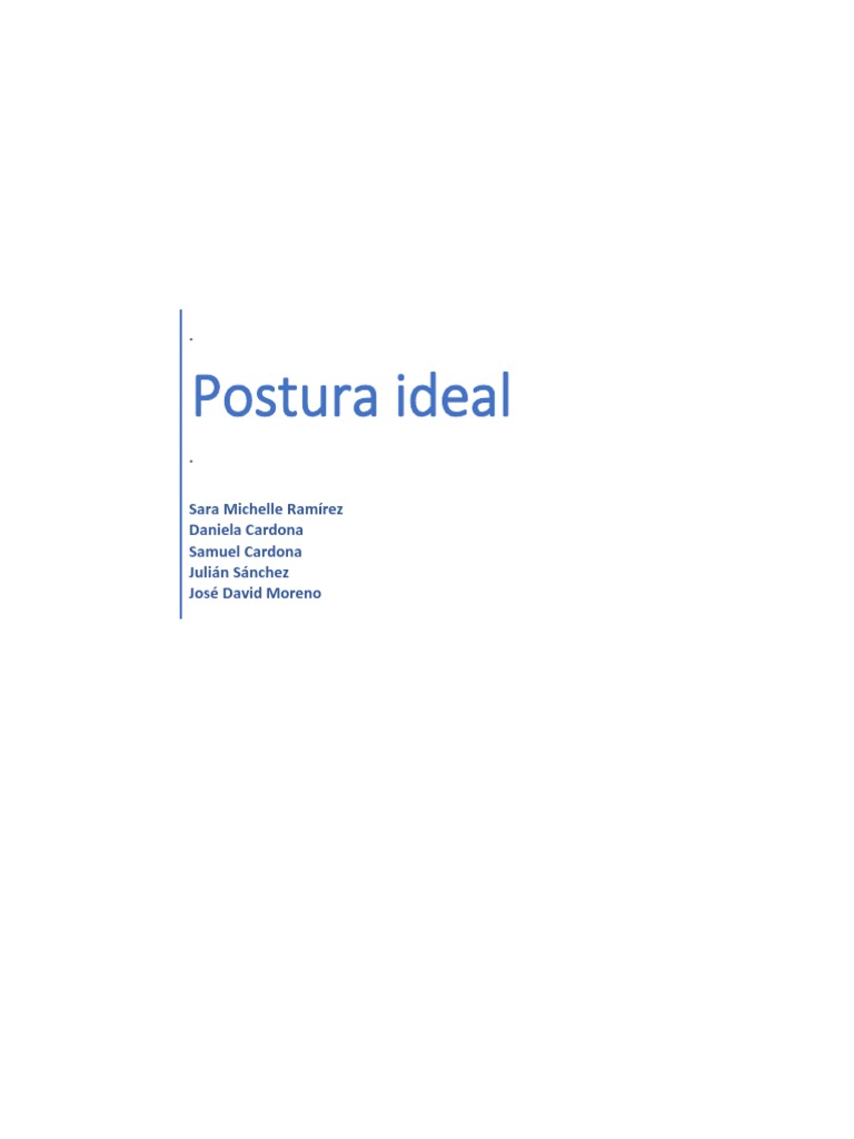 Postura Bípeda Ideal | PDF | La columna vertebral | Pelvis
