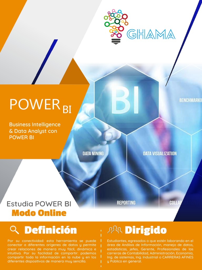 Brochure POWER BI COMPLETO | PDF | Inteligencia de negocios | Datos