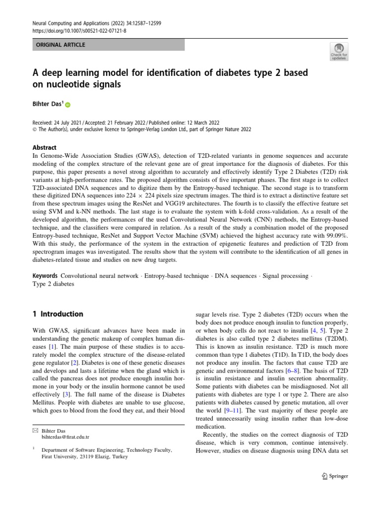 A Deep Learning Model For Identification of Diabetes Type 2 Based On ...