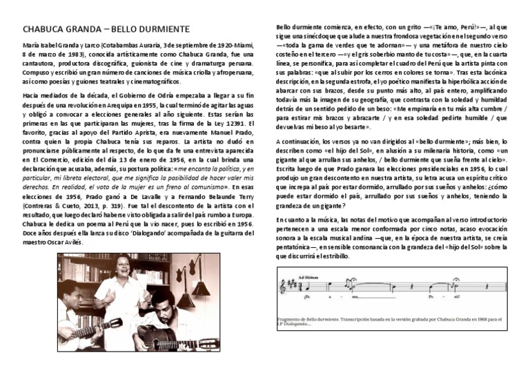 Bello Durmiente | PDF