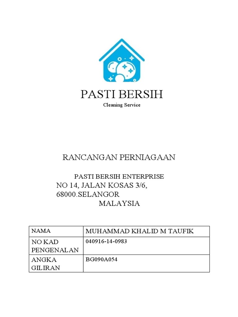 Contoh Pelan Perniagaan | PDF