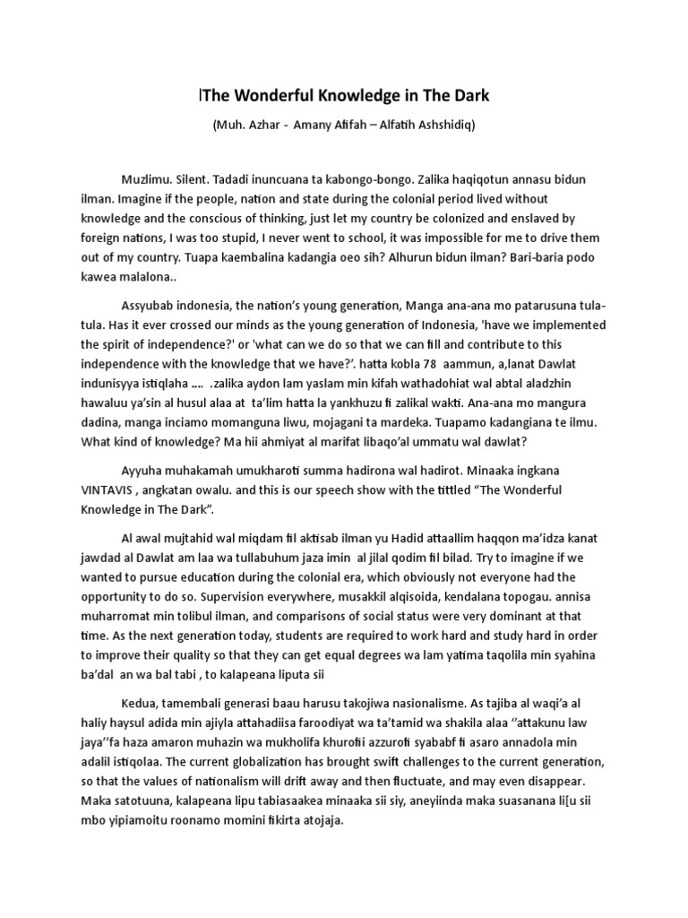 The Wonderful Knowledge in The Dark | PDF | Semitic Words And Phrases ...