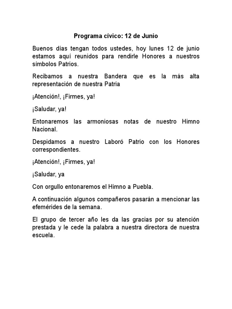 Programa Cívico | PDF