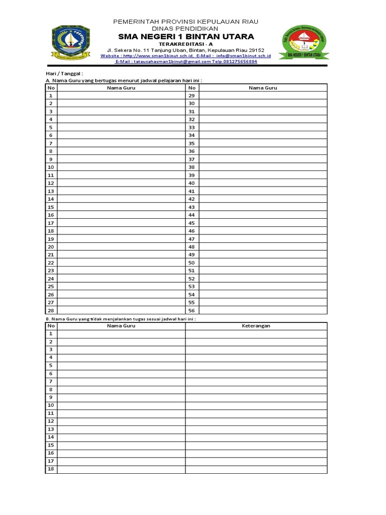 Absen Piket TTM | PDF