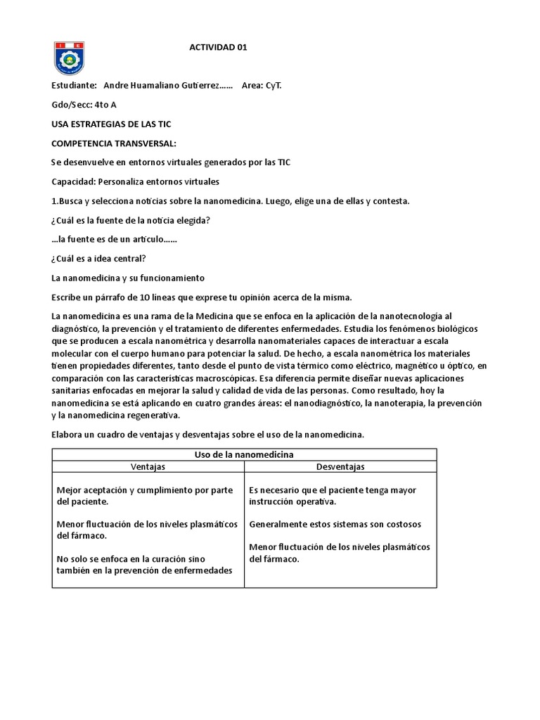 Actividad TIC | PDF