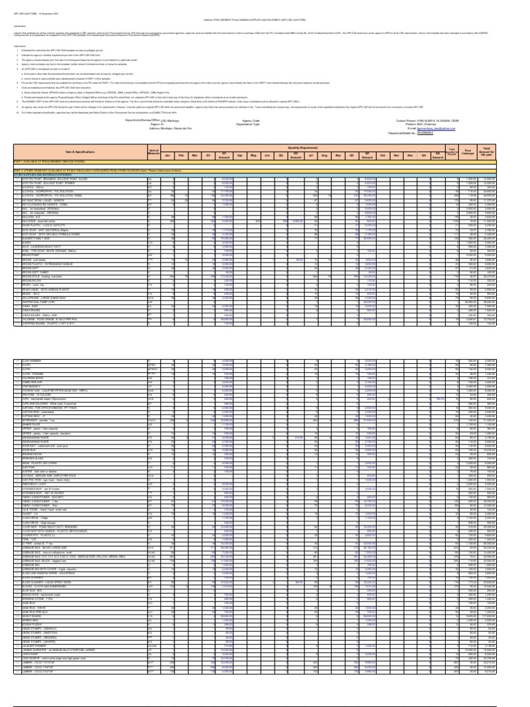 App-Cse Cy Jan 2023 | PDF | Paint | Procurement