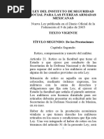 Ley Del I.S.S.F.A.M. 07-05-2019 | PDF | Pensión | México