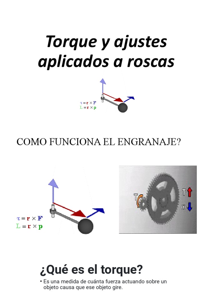 Torque y Ajustes Aplicados A Roscas | PDF