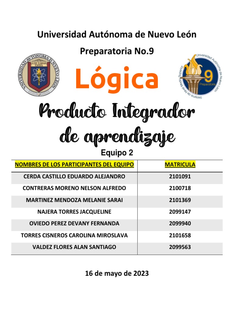 Equipo 2 - PIA - LOGICA | PDF | Pensamiento | Servicio de redes sociales