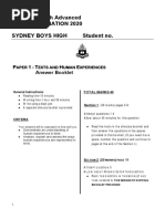 2024 HSC English Studies | PDF