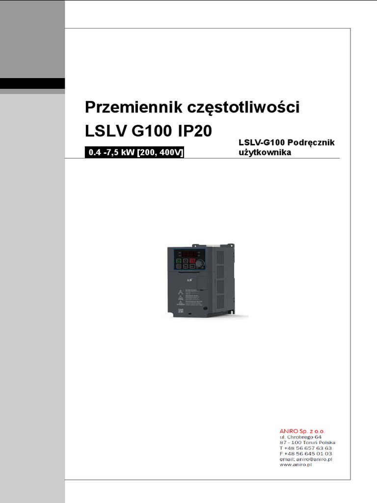G100 Instrukcjapl 2020 | PDF