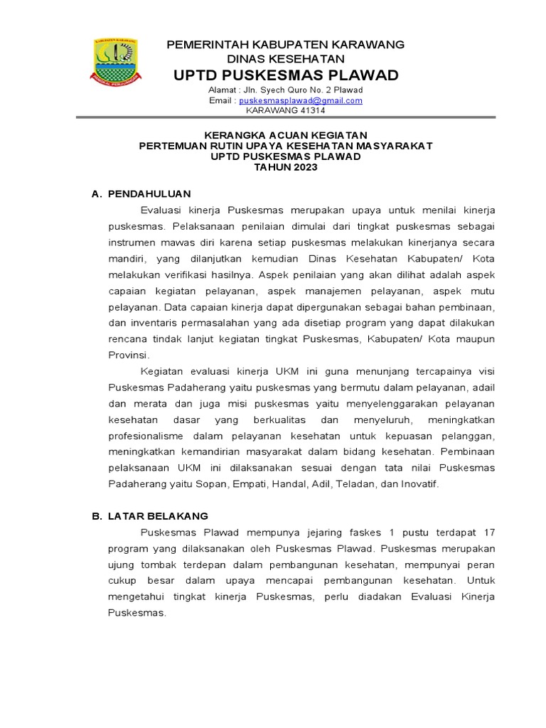 Kak Pertemuan Ukm 2023 | PDF