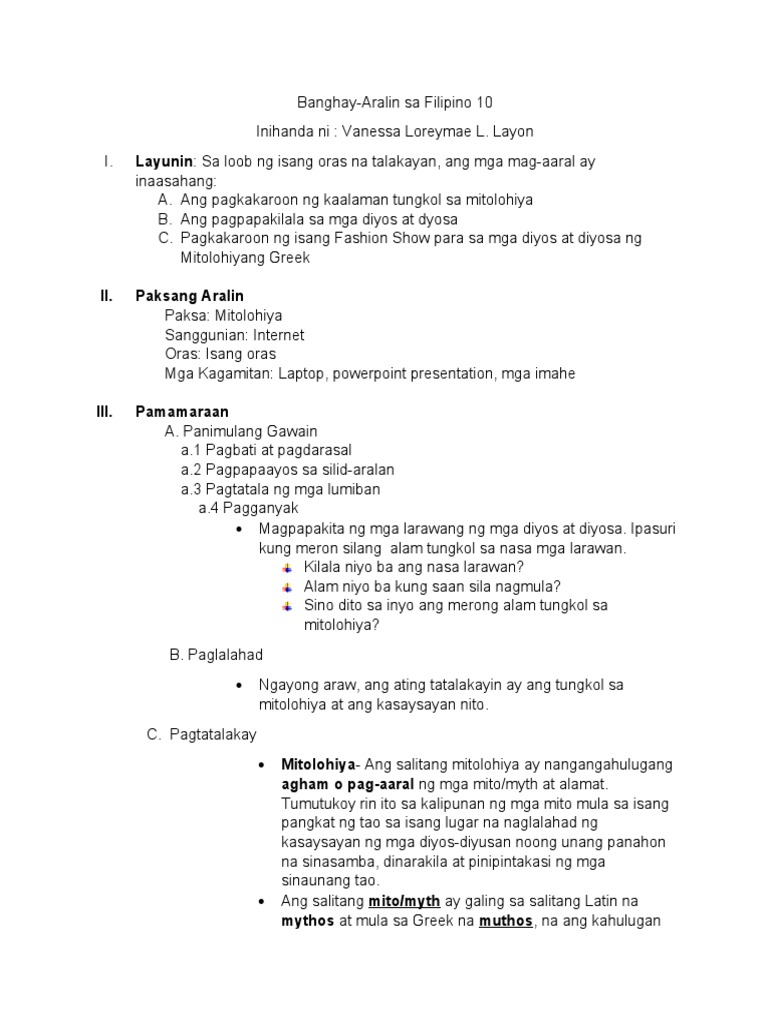 Final Lesson Plan | PDF