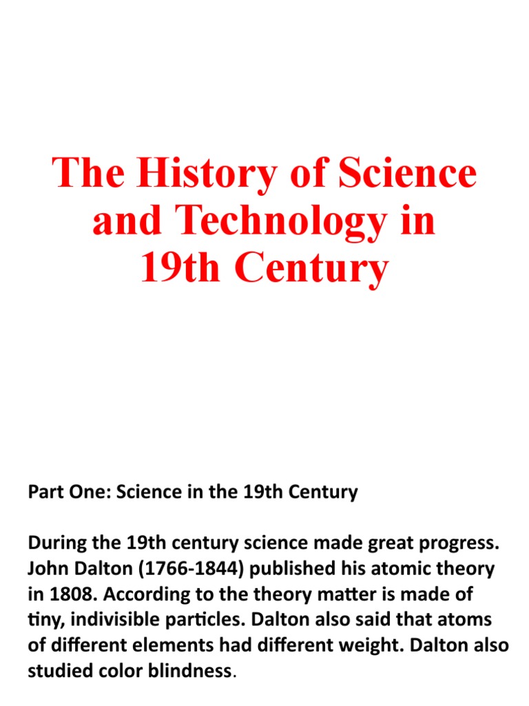The History of 19th Cent.-Wps Office | PDF | Electromagnetic Radiation ...