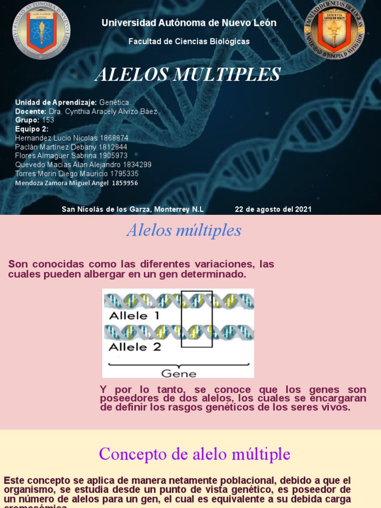 Alelos Multiples. | PDF | Alelo | Gene