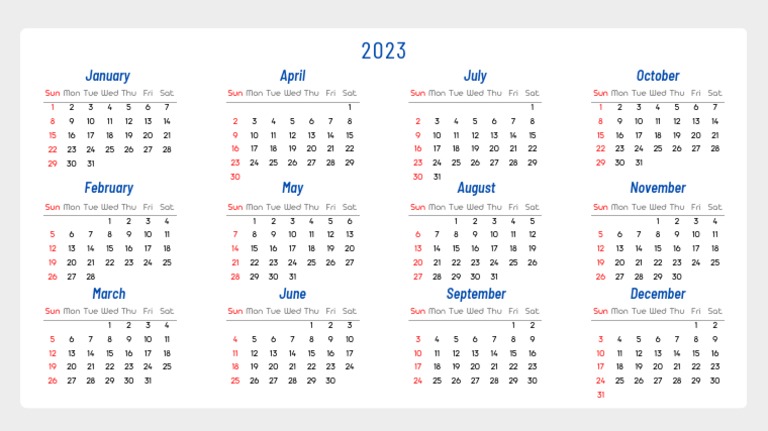 General Blue Calendar Overview | PDF