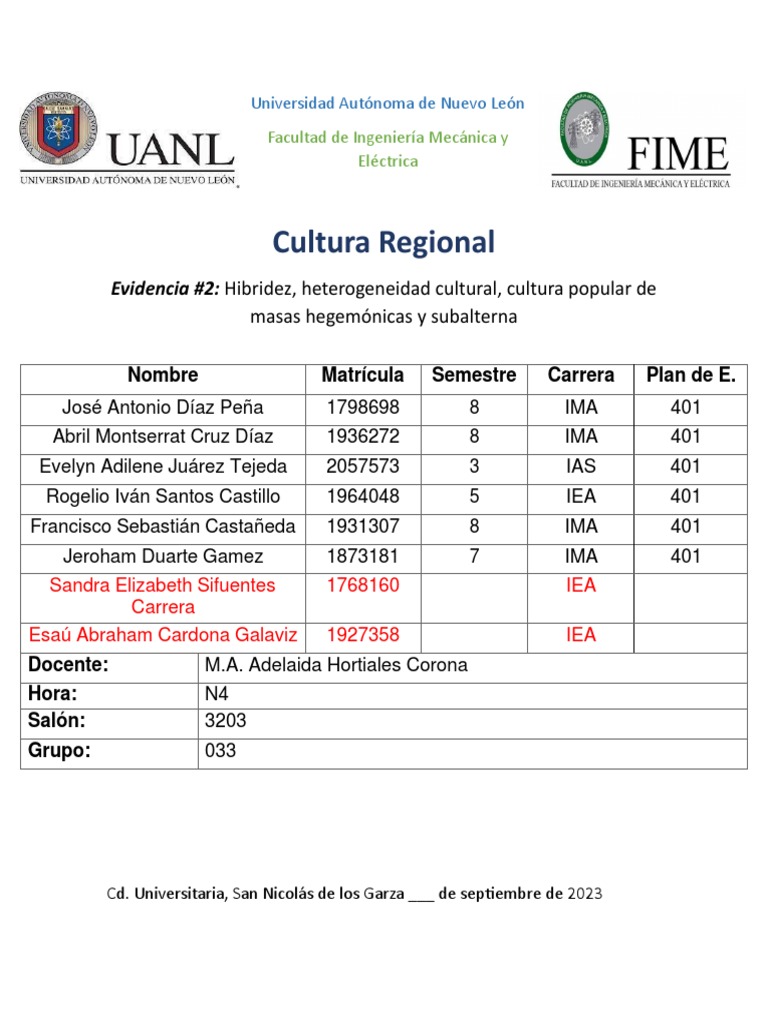 Af2 Cultura Regional Avance | PDF | Globalización | México