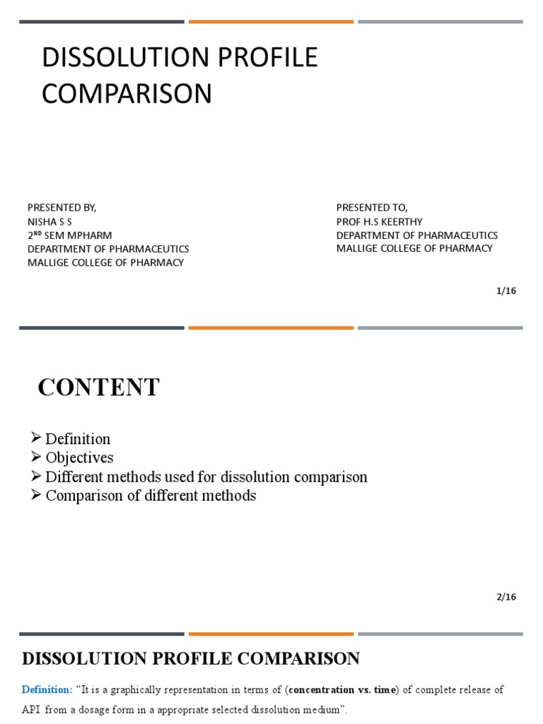 Dissolution Profile Comparison (NISHA S S) | Download Free PDF ...
