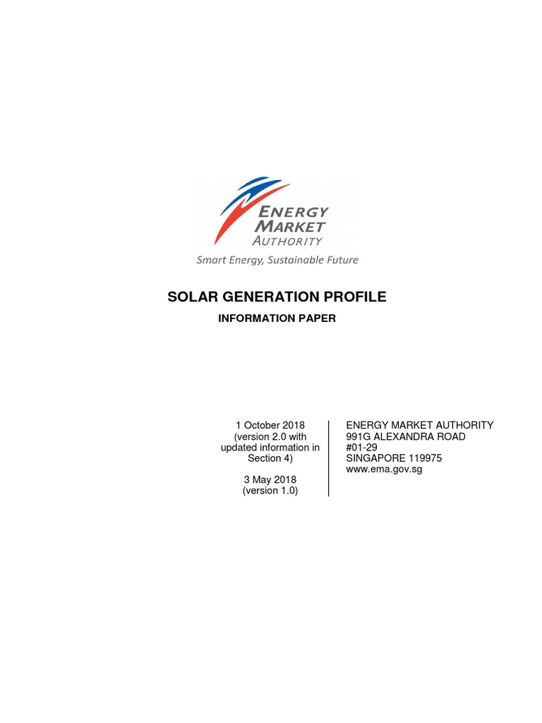 EMA Solar Generation Profile | PDF | Electrical Grid | Ac Power
