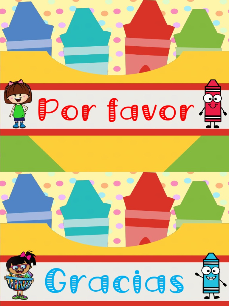 Palabras Magicas Crayolas | PDF