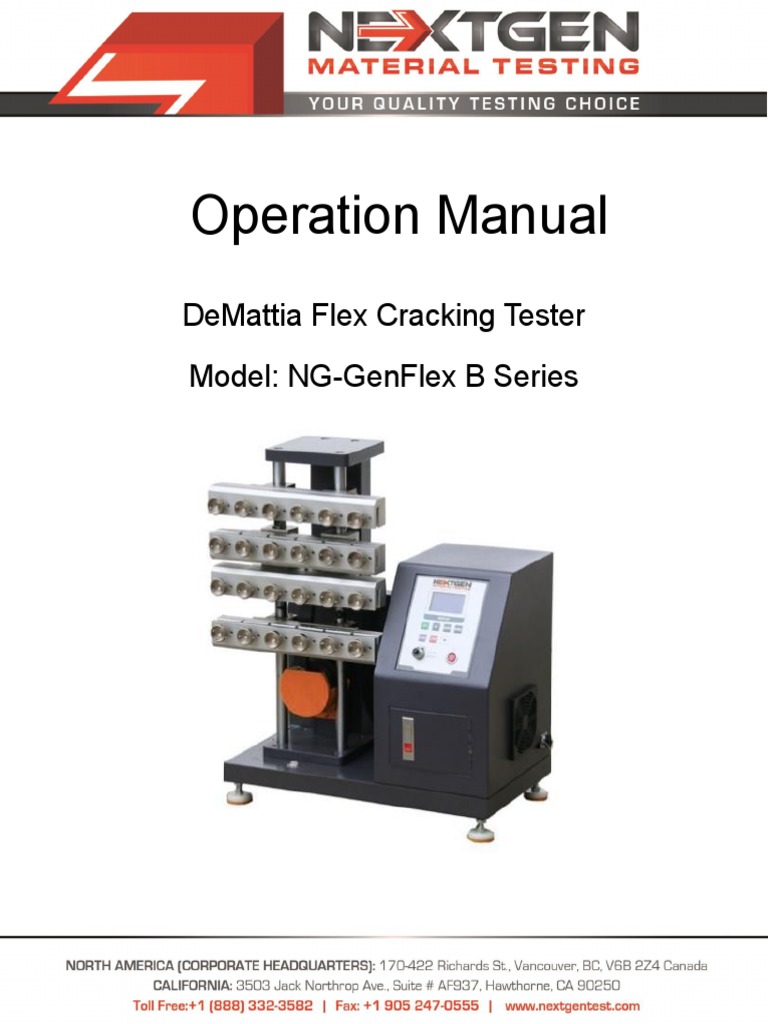 GenGlex - DeMattia Flex Cracking Tester - NextGen Material Testing, Inc ...