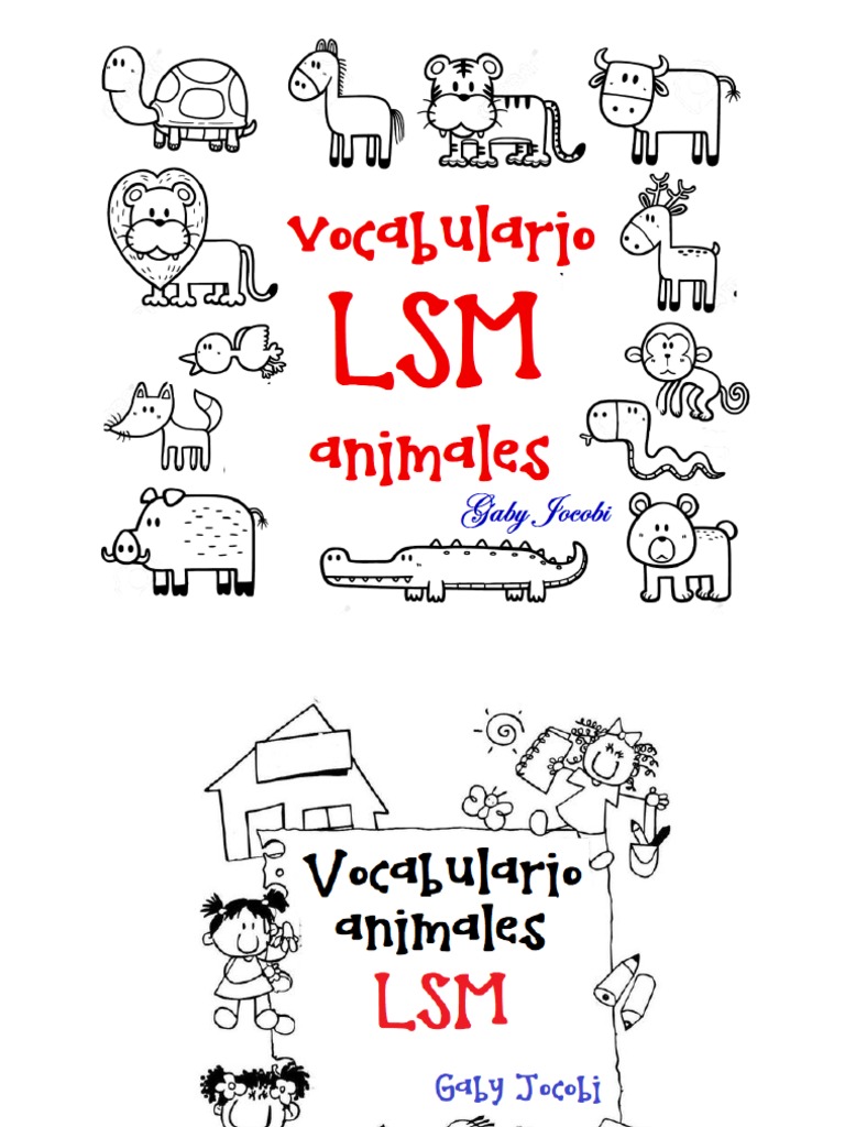 Vocabulario de Animales para Colorear | PDF | Organismos