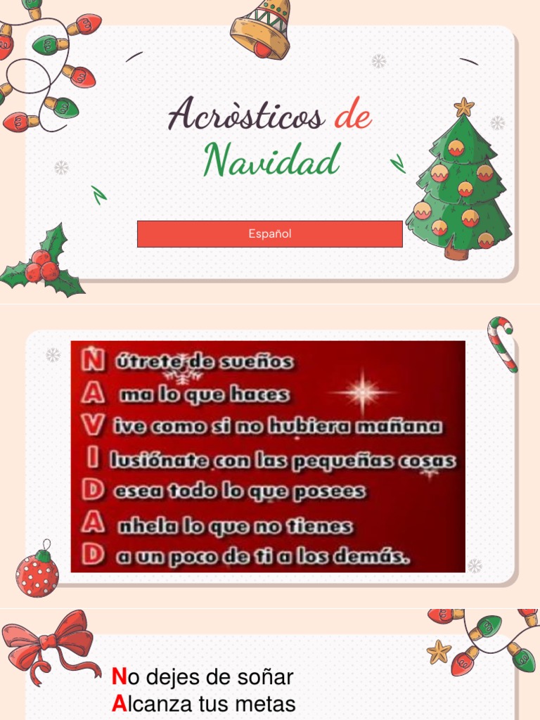 Acrósticos de Navidad | PDF