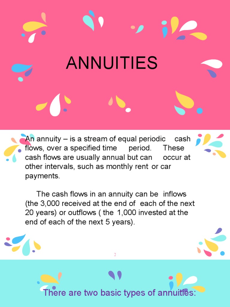 ANNUITIES | Download Free PDF | Present Value | Money