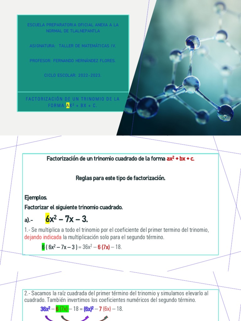 Factorización 2. | Descargar gratis PDF | Factorización | Multiplicación