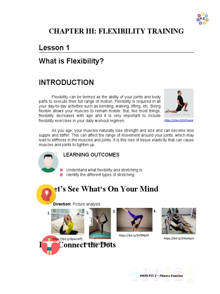Chapter 3 Lesson 1 What Is Flexibility EDITED | PDF | Flexibility ...