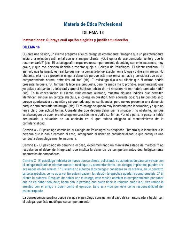 Caso 16-Galilea Paz | PDF | Comportamiento | Psicoterapia