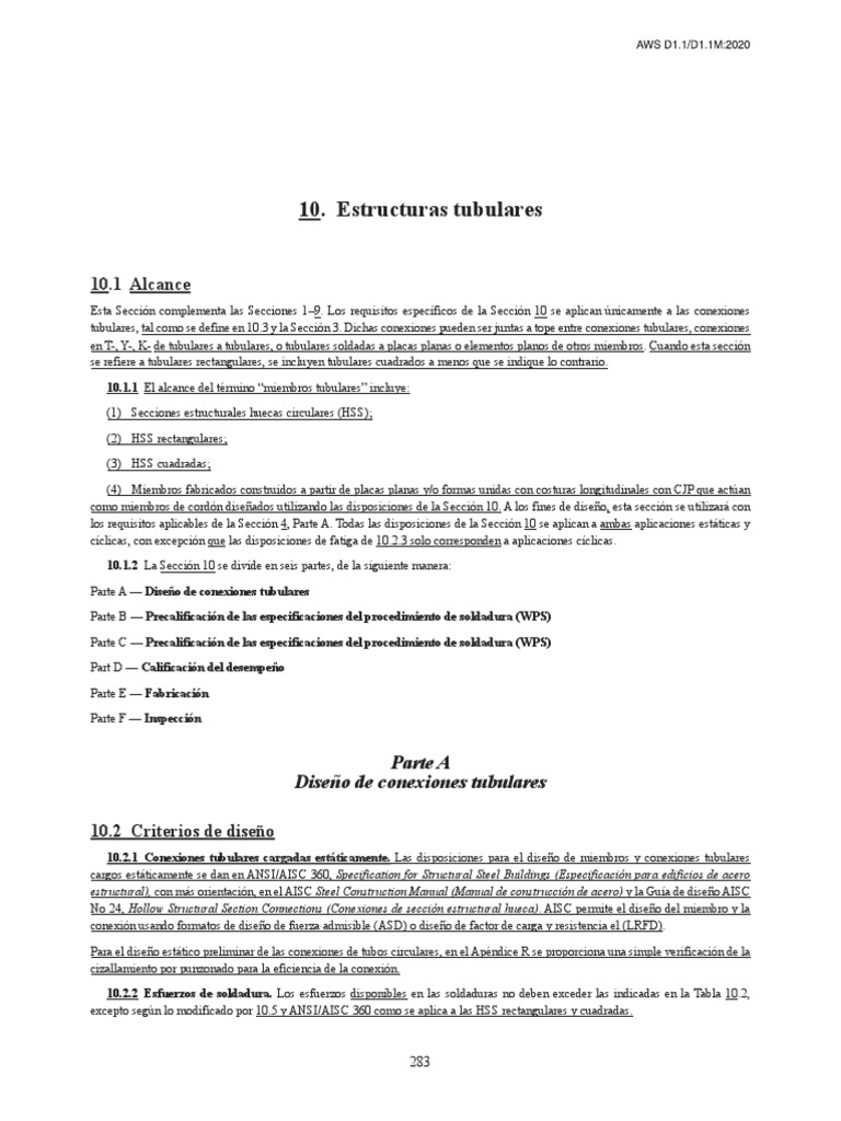 10 Estructuras Tubulares | PDF | Fatiga (material) | Soldadura