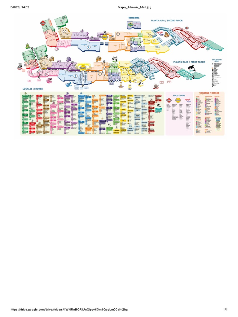Mapa Albrook Mall - JPG | PDF