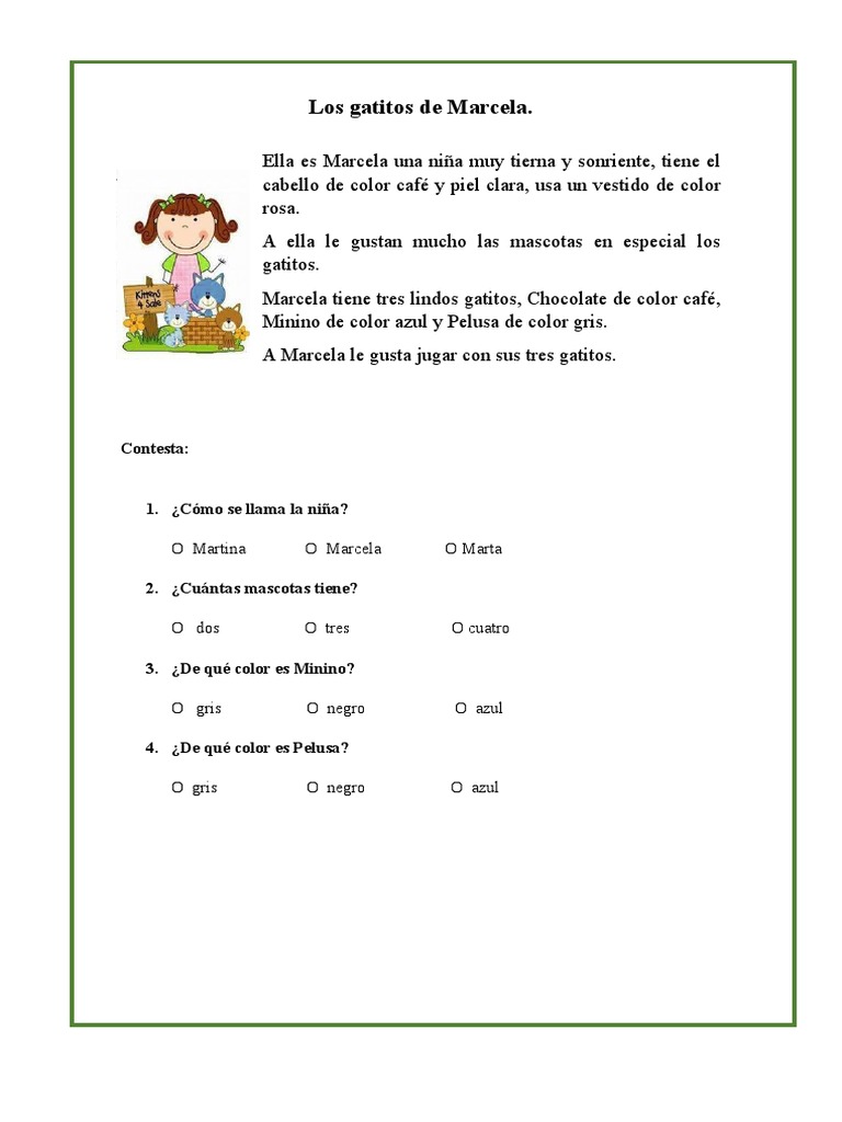 Los Gatitos de Marcela | PDF